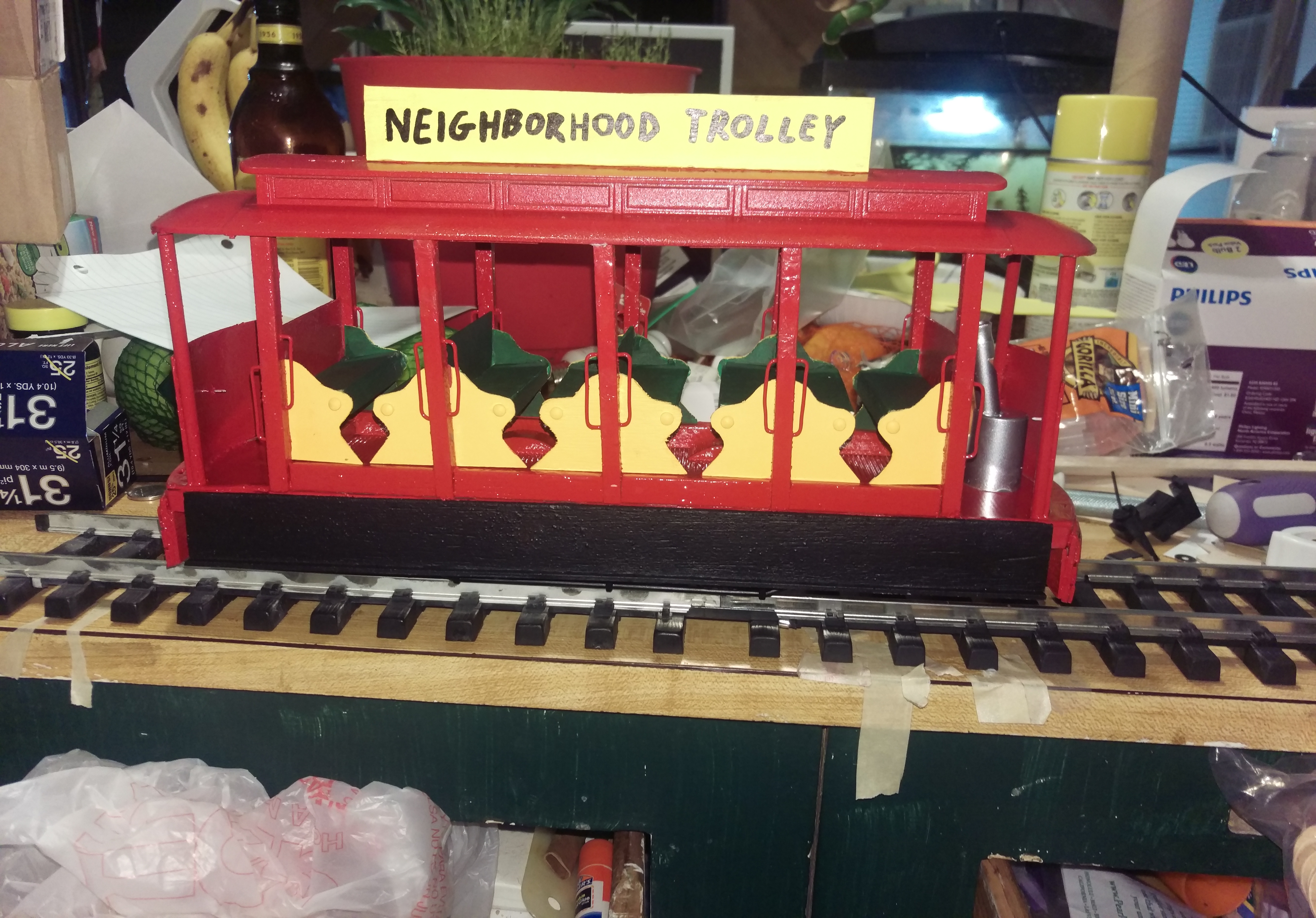 Mister Rogers tribute Neighborhood Trolley AMATEUR build. - Kitbashing ...