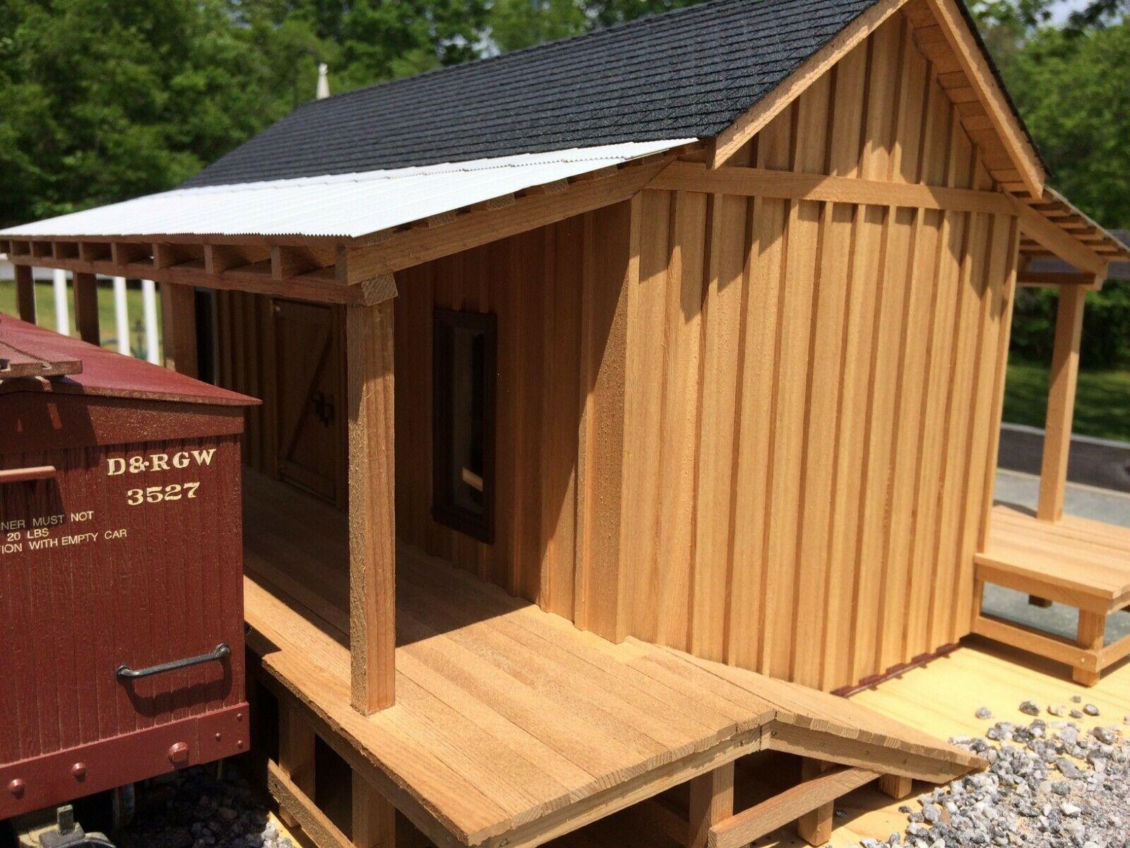 FREIGHT STATION - WOODEN - DETAILED FOR USE WITH G SCALE TRAINS - For ...