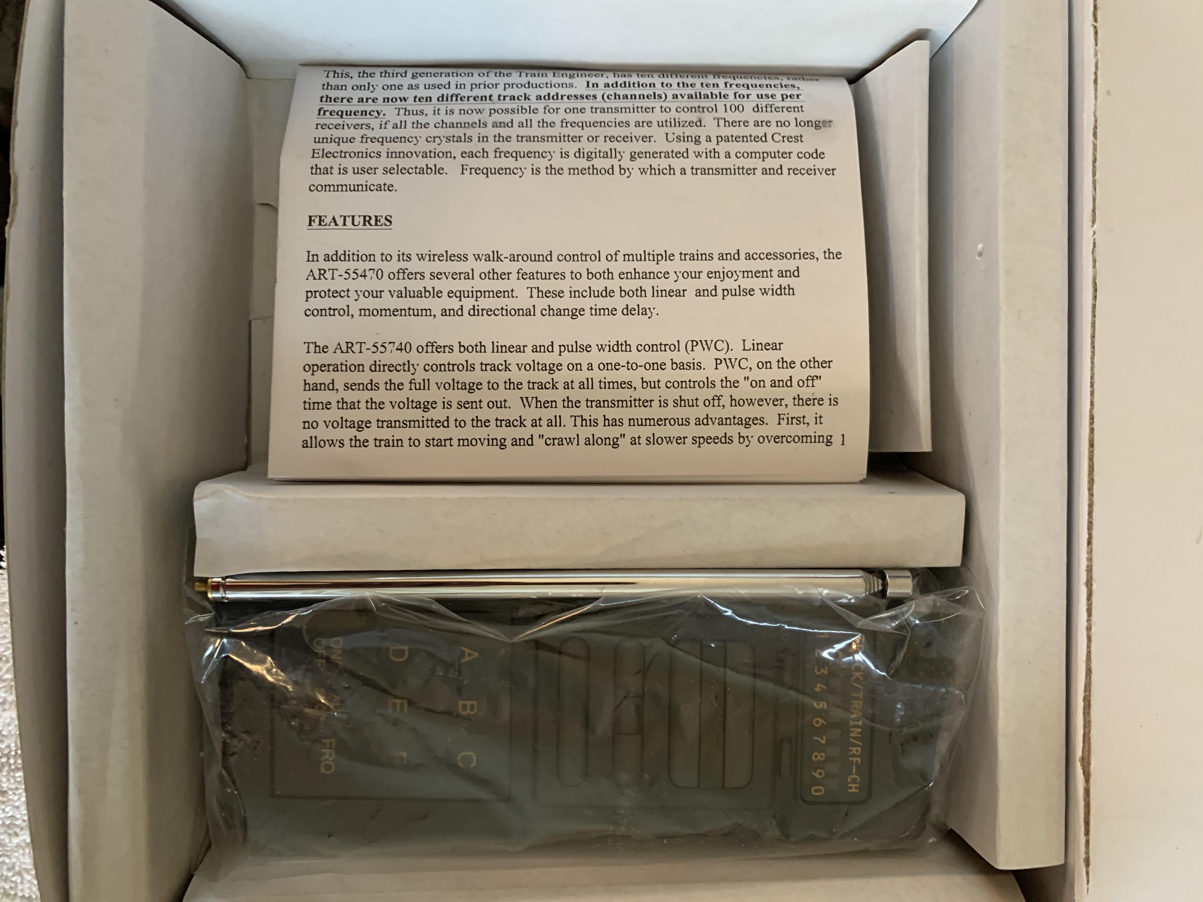 FS: CREST TRAIN ENGINEER WALK AROUND TRANSMITTER - For Sale / Wanted ...