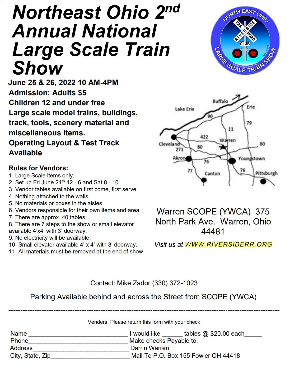 Northeast Ohio National Large Scale Train Show 2nd Annual - Train Shows ...