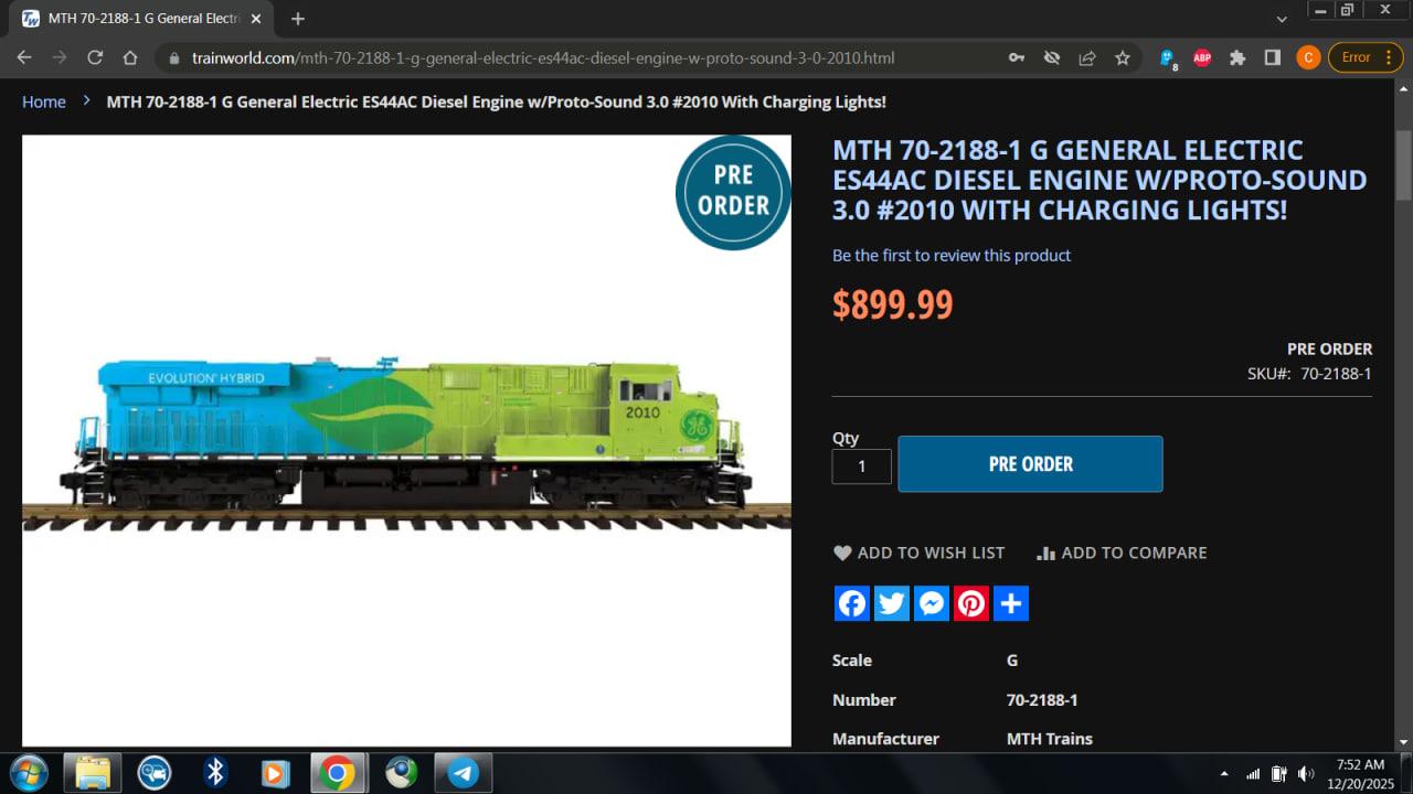 MTH 2025 New Engine!! - General Discussion - G Scale Train Forum.com